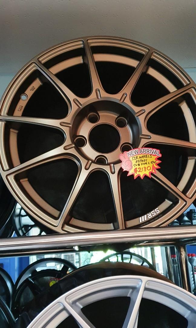 SSR Gtx01 bronze, Car Accessories, Tyres & Rims on Carousell