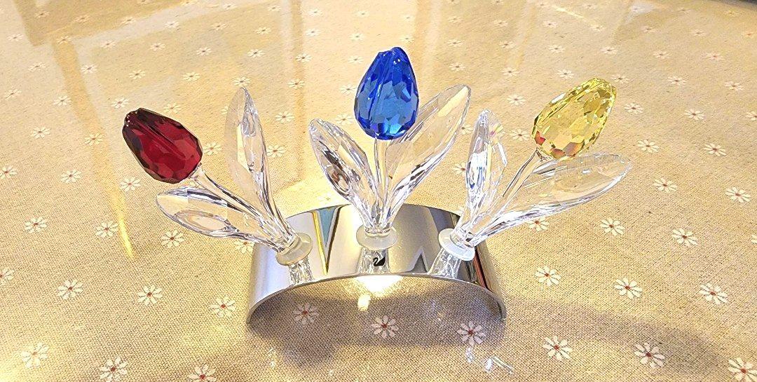 Swarovski Crystal Tulips, Furniture & Home Living, Home Decor, Other ...