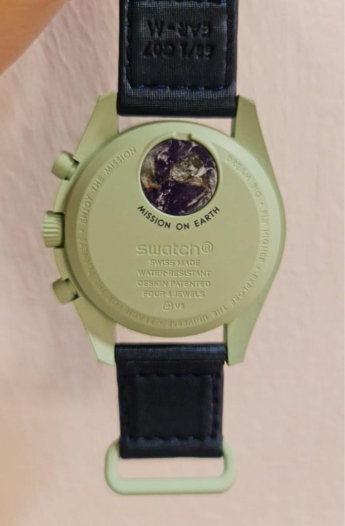 Swatch Omega Earth, Luxury, Watches on Carousell