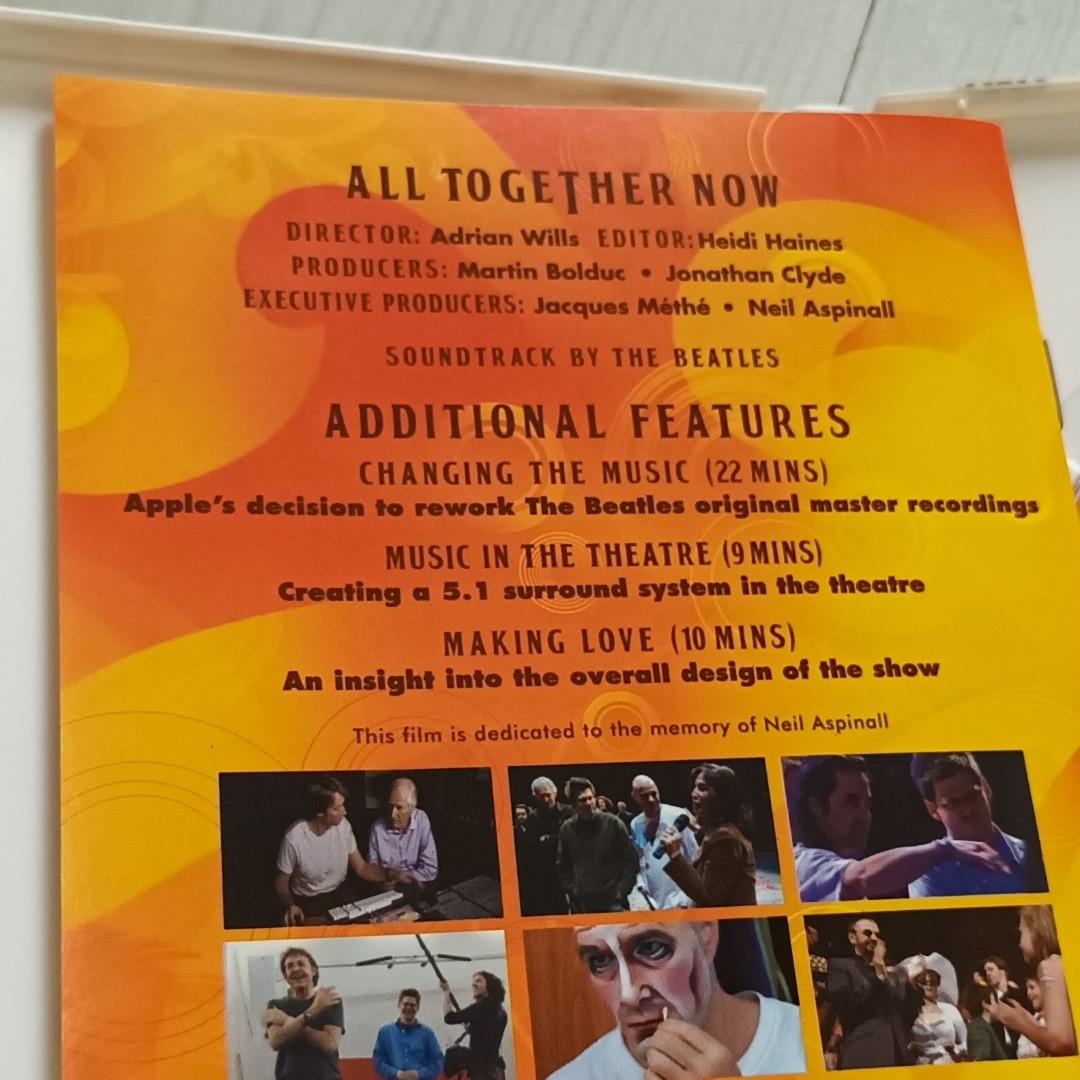 THE BEATLES / CIRQUE DU SOLEIL - ALL TOGETHER NOW DVD plus LOVE CD ...