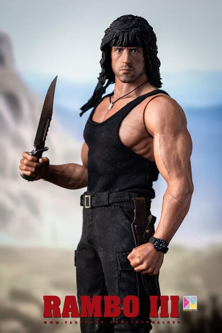 Threezero John Rambo 3 頭雕, 興趣及遊戲, 玩具 & 遊戲類 - Carousell