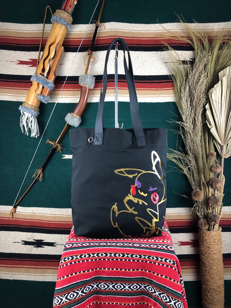 Totebag + Pouch Pokemon, Fesyen Wanita, Tas & Dompet di Carousell