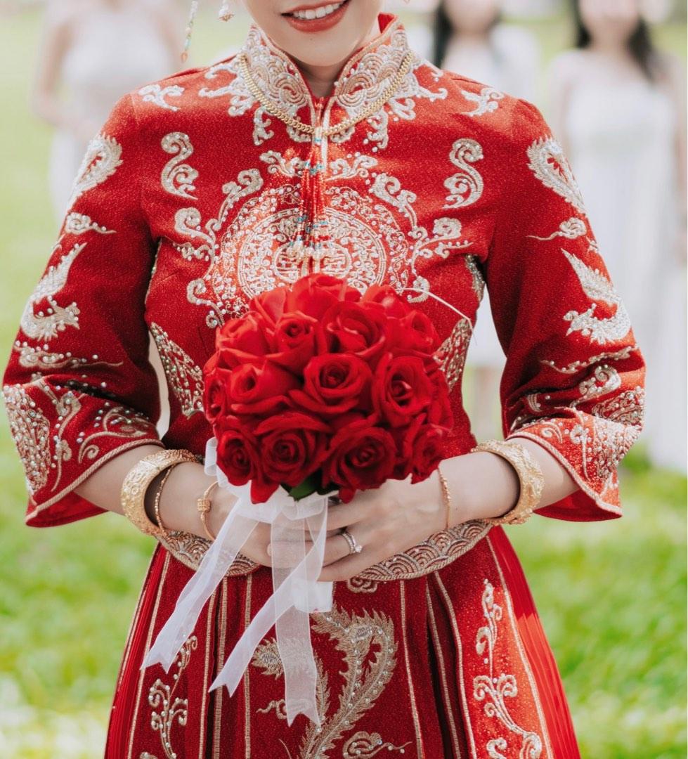 Traditional Wedding Kua, Women's Fashion, Dresses & Sets, Evening ...