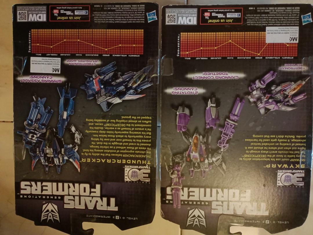 Transformer Idw Thundercracker And Skywarp Hobbies And Toys Toys And Games On Carousell
