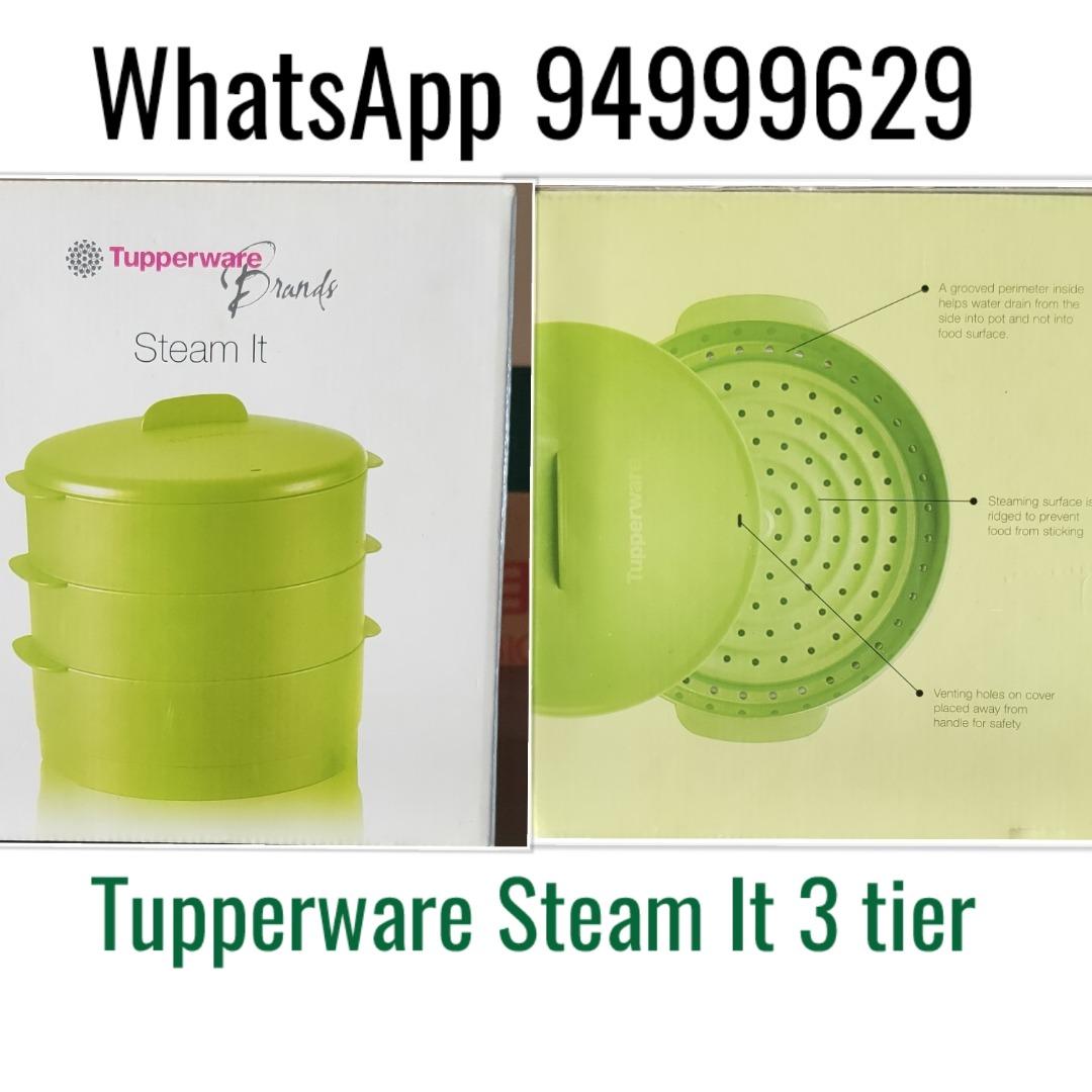 Tupperware Steam it 3 tier. New, never used., Furniture & Home Living ...