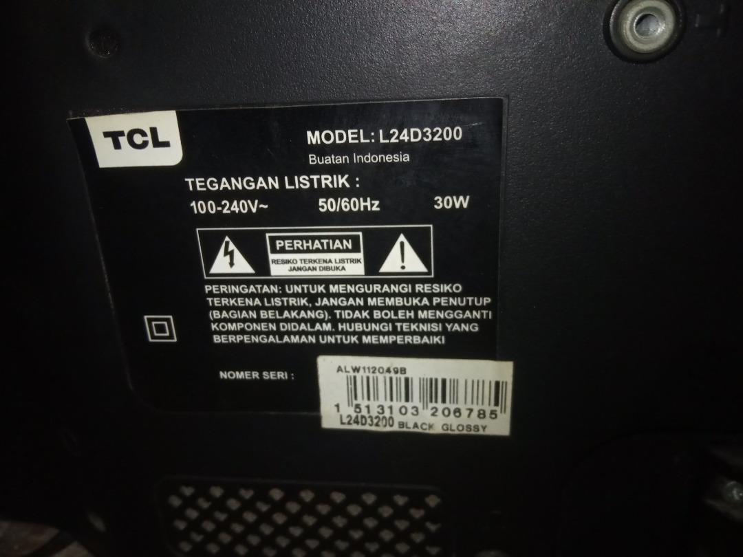 Tv monitor TCL 24 inch, Elektronik, TV & Perlengkapan Hiburan di Carousell