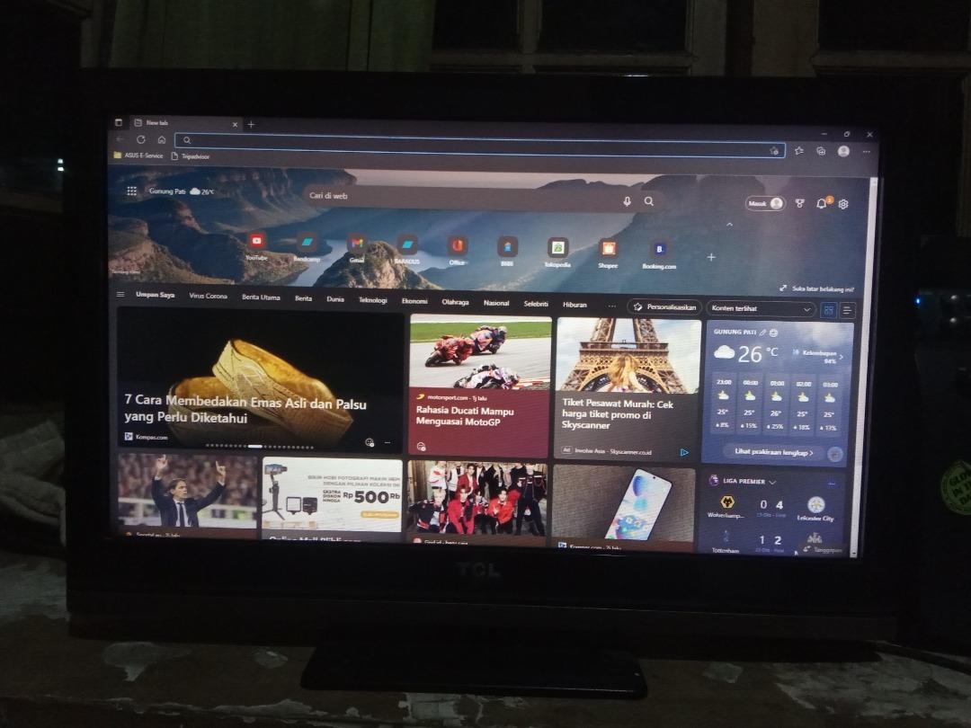 Tv monitor TCL 24 inch, Elektronik, TV & Perlengkapan Hiburan di Carousell