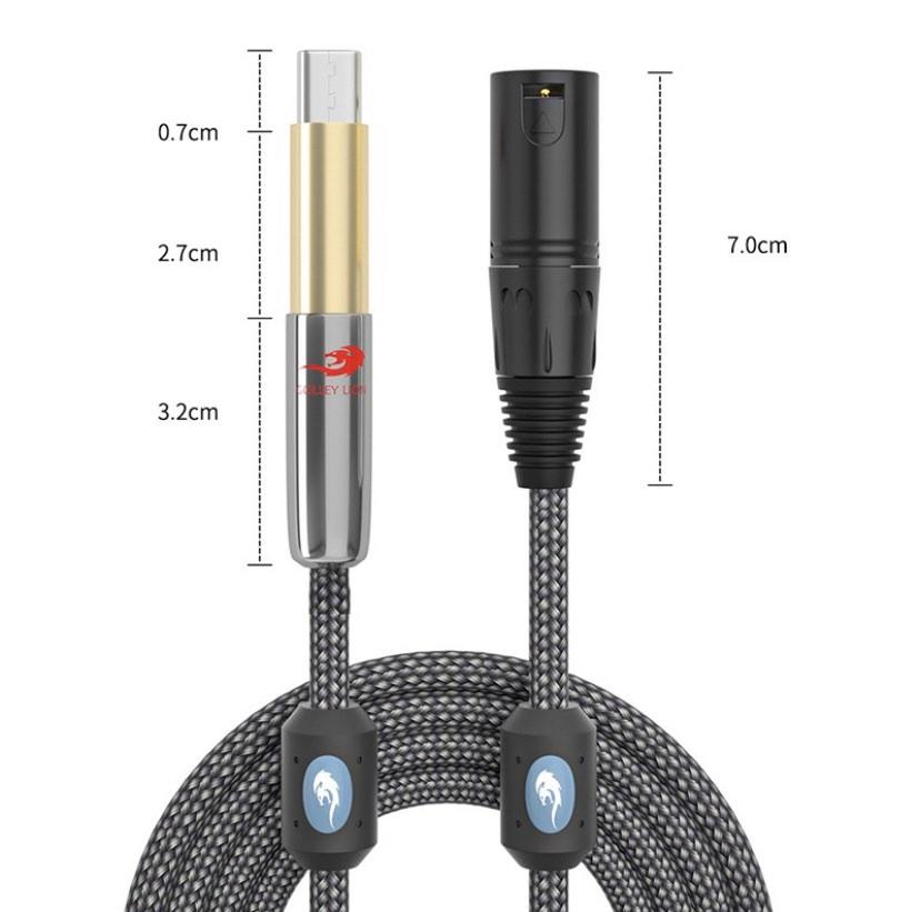 Type C - XLR Male Cable (3 Meter), Audio, Other Audio Equipment on ...