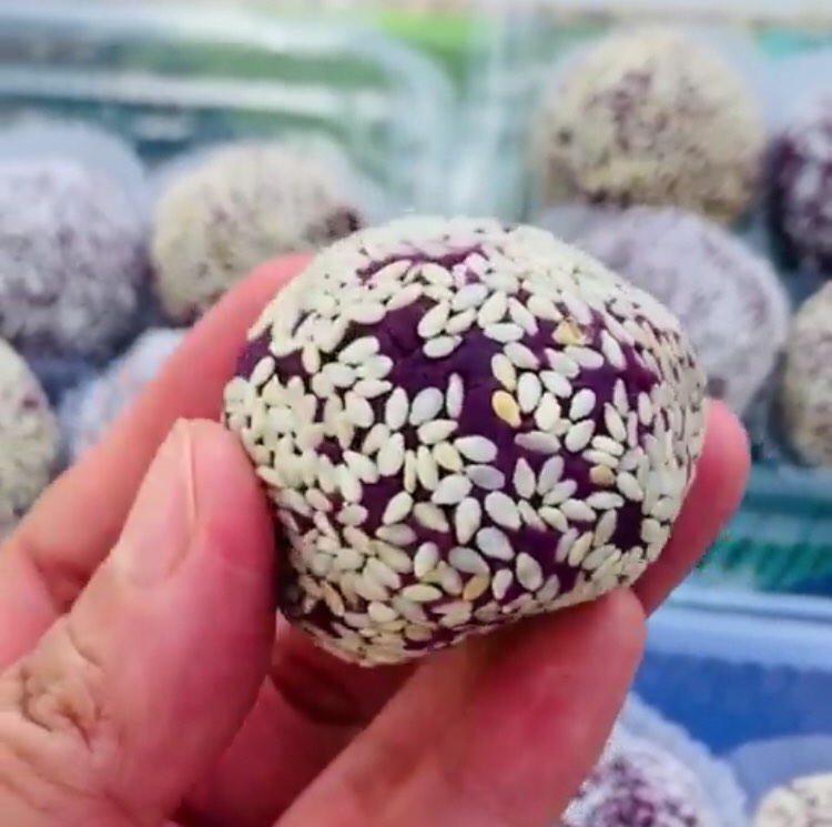 Ube Milky Kamote Balls (butchi ) on Carousell
