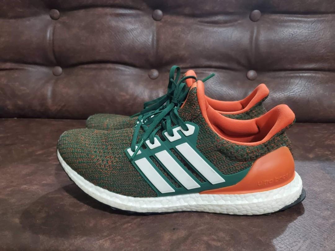 ULTRABOOST MIAMI HURRICANES, Men's Fashion, Footwear, Sneakers on Carousell