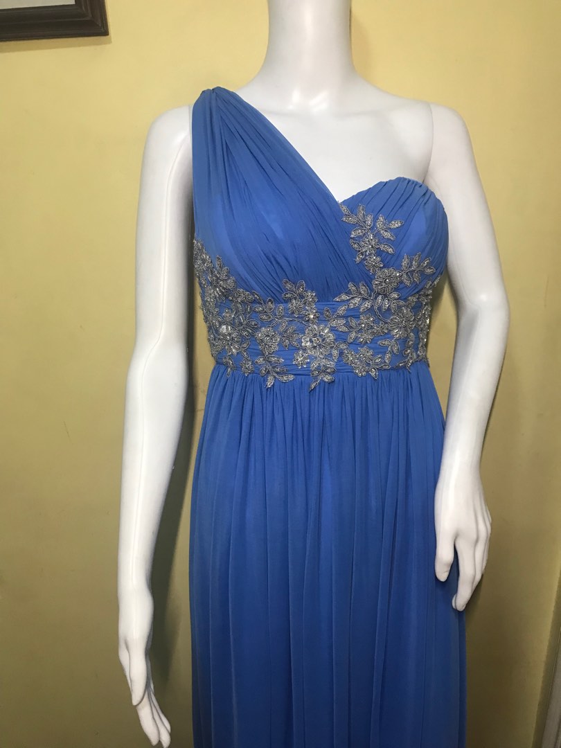 Venus cut tulle evening gown with lace, Women's Fashion, Dresses & Sets ...