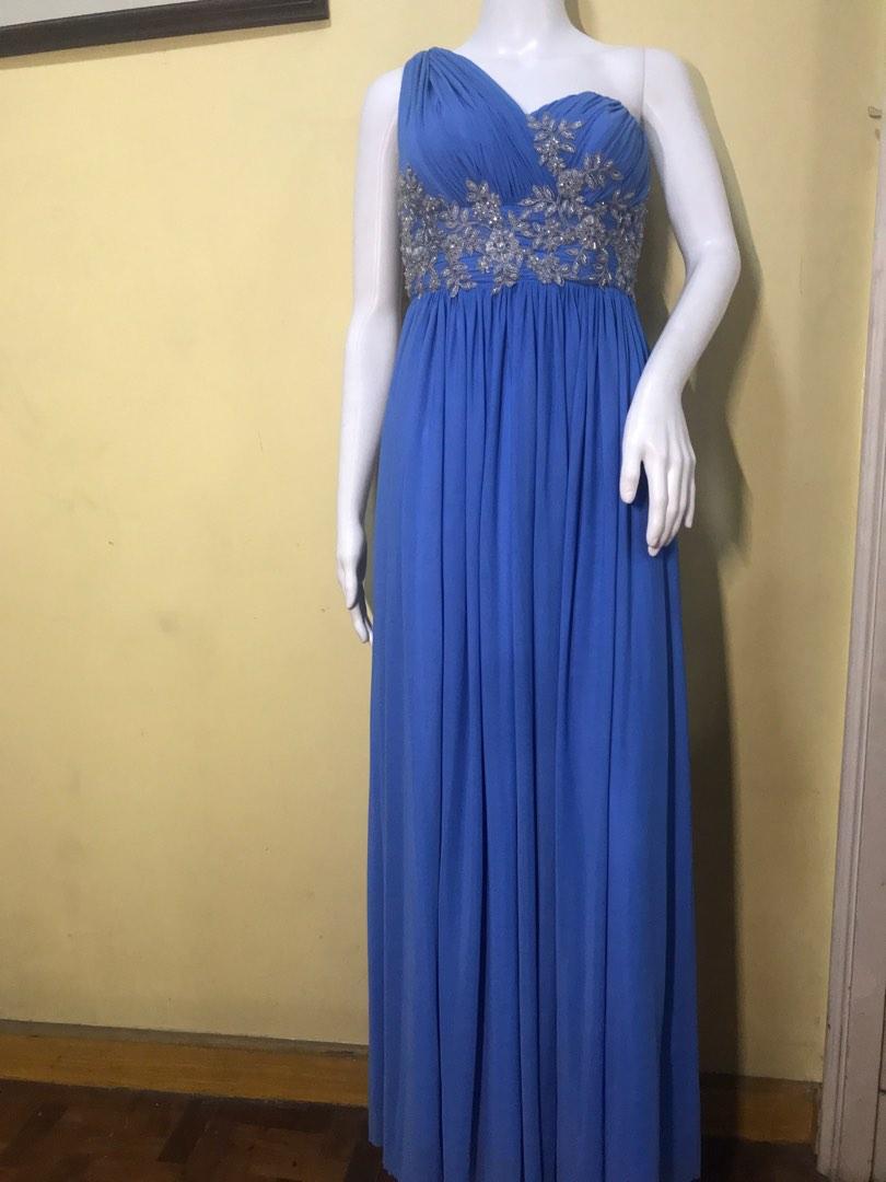 Venus cut tulle evening gown with lace, Women's Fashion, Dresses & Sets ...