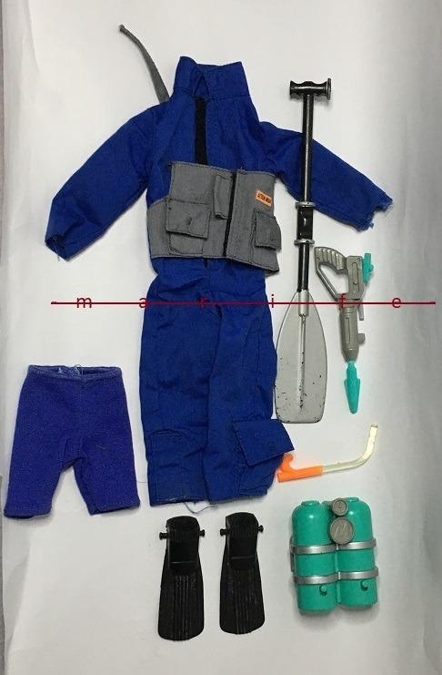 vintage 1990s action man 12 inch action figure with huge speed boat can ...