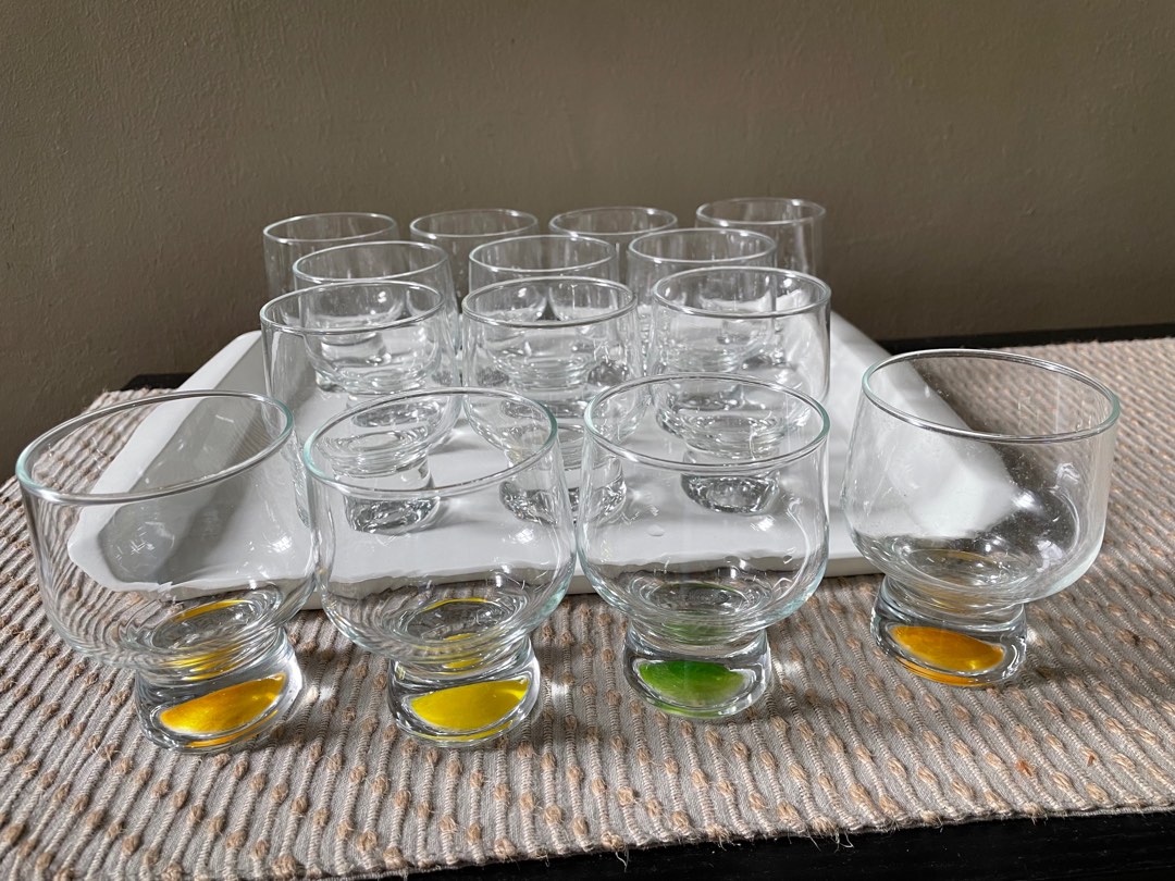 Vintage glassware (set of 20), Furniture & Home Living, Kitchenware ...