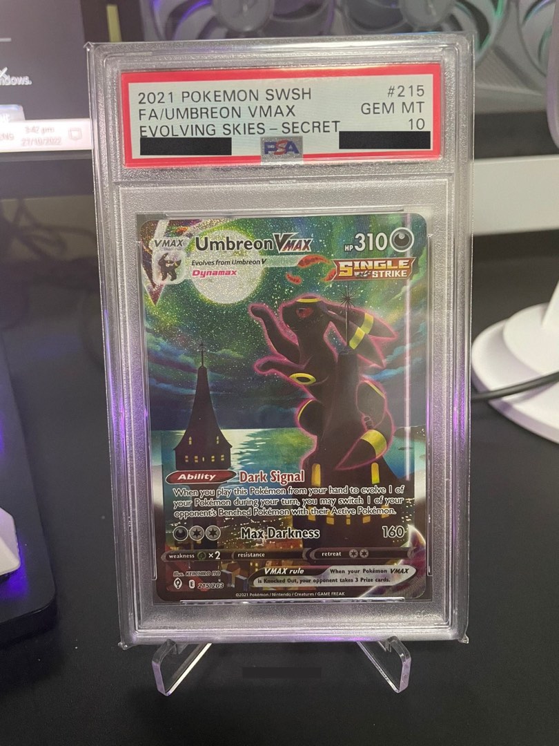 Psa 10 Umbreon Vmax Alt Art #215 Pokemon Moonbreon, Hobbies & Toys ...