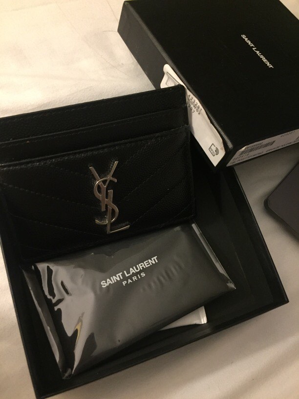 YSL CARD HOLDER, Luxury, Bags & Wallets on Carousell