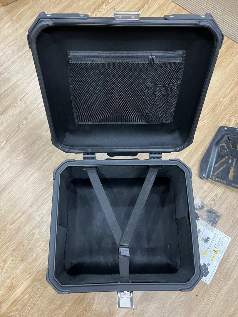 Zedge Aluminium Top Box 55L (Matt black) with baseplate, Motorcycles ...