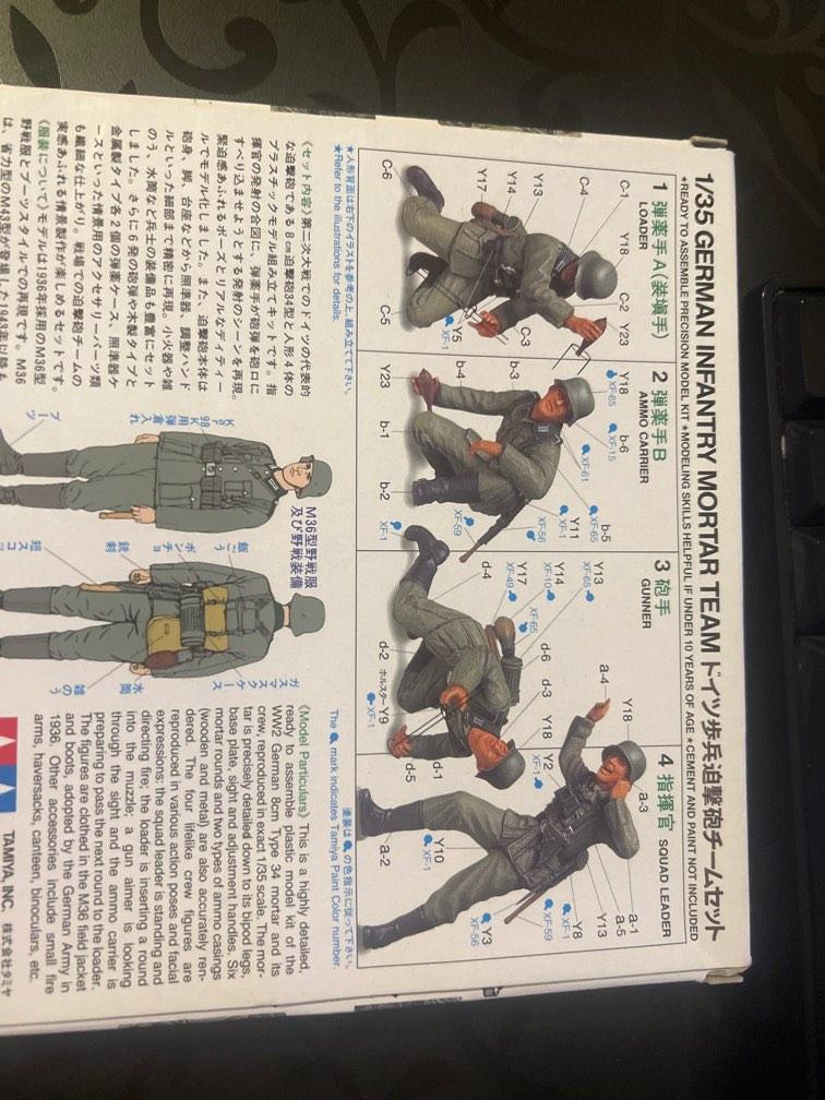 1/35 Tamiya model German infantry mortar team, Hobbies & Toys, Toys ...