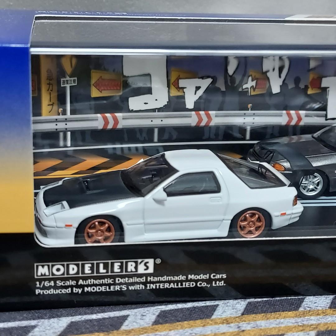 1/64 Initial D 5th stage Ryosuke FC3S vs Rin Hojo BNR32, Hobbies & Toys ...