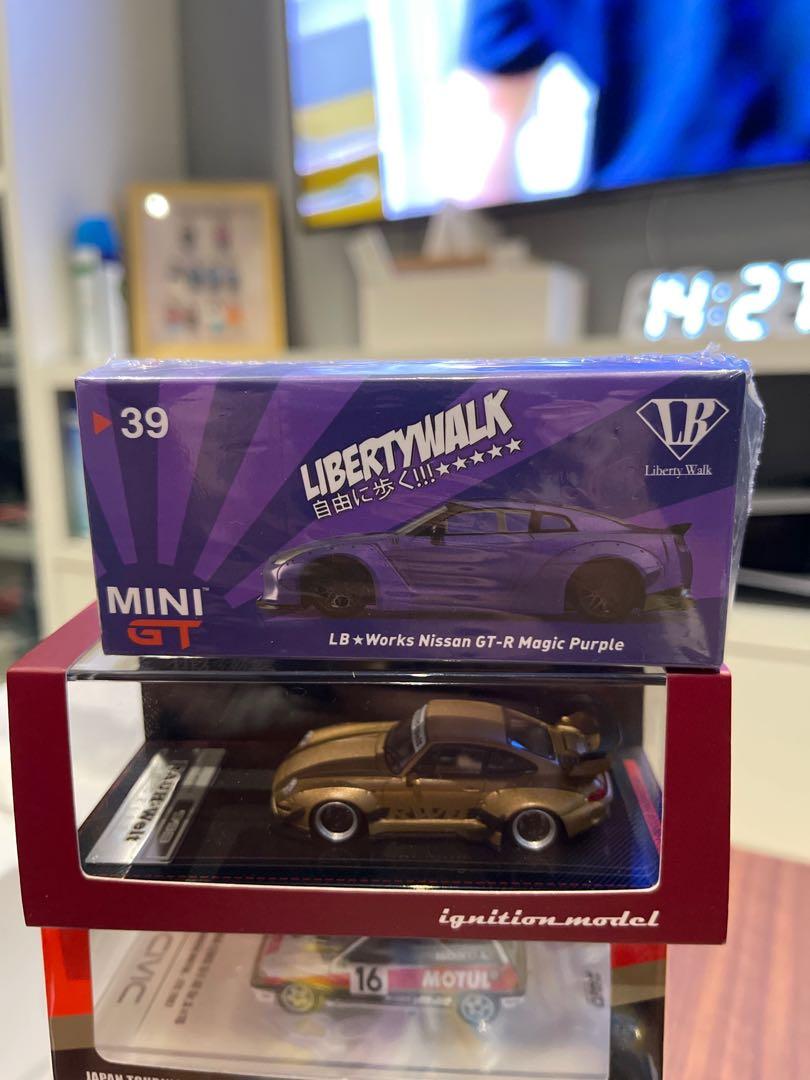 1/64 Mini GT Liberty Walk LB NISSAN R35 GTR MAGIC PURPLE , MATTE BLACK ...