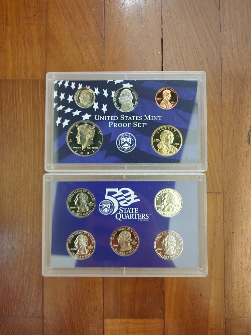 2001 United States of America Mint Proof Coin Set - USA, Hobbies & Toys ...