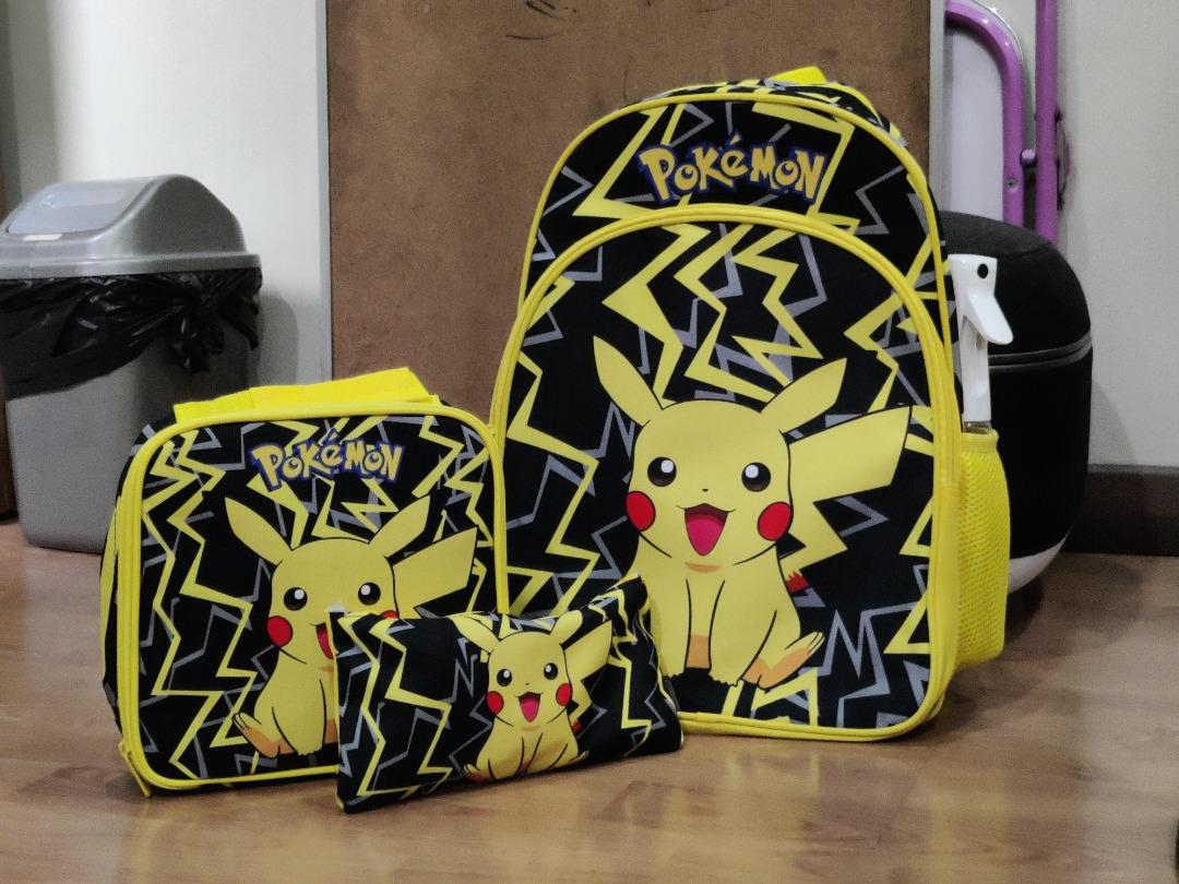 3 in 1 Backpack SET for kids / Pokémon Pikachu Backpack set, Men's ...