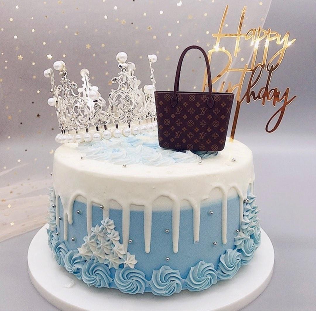 3D Black / White / Brown Branded Handbag Inspired Cake Topper / Ladies ...