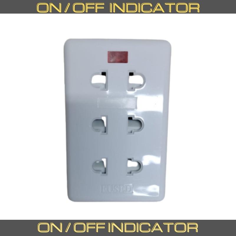 5 Way 2 Pin Adapter Plug Socket Switch Extension, TV & Home Appliances ...