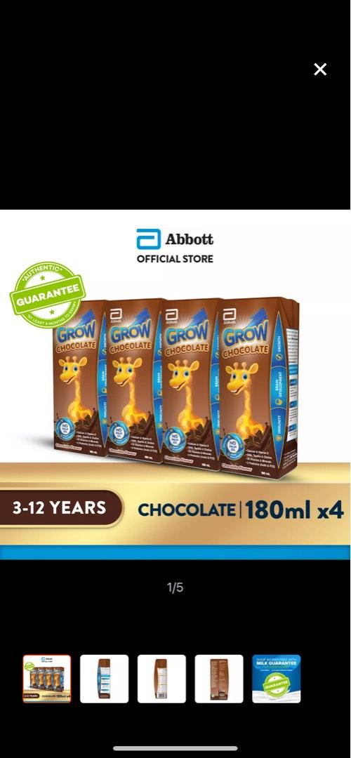 8 packet of GROW Growing Up Milk for Kids - Ready-To-Drink Chocolate (3 ...
