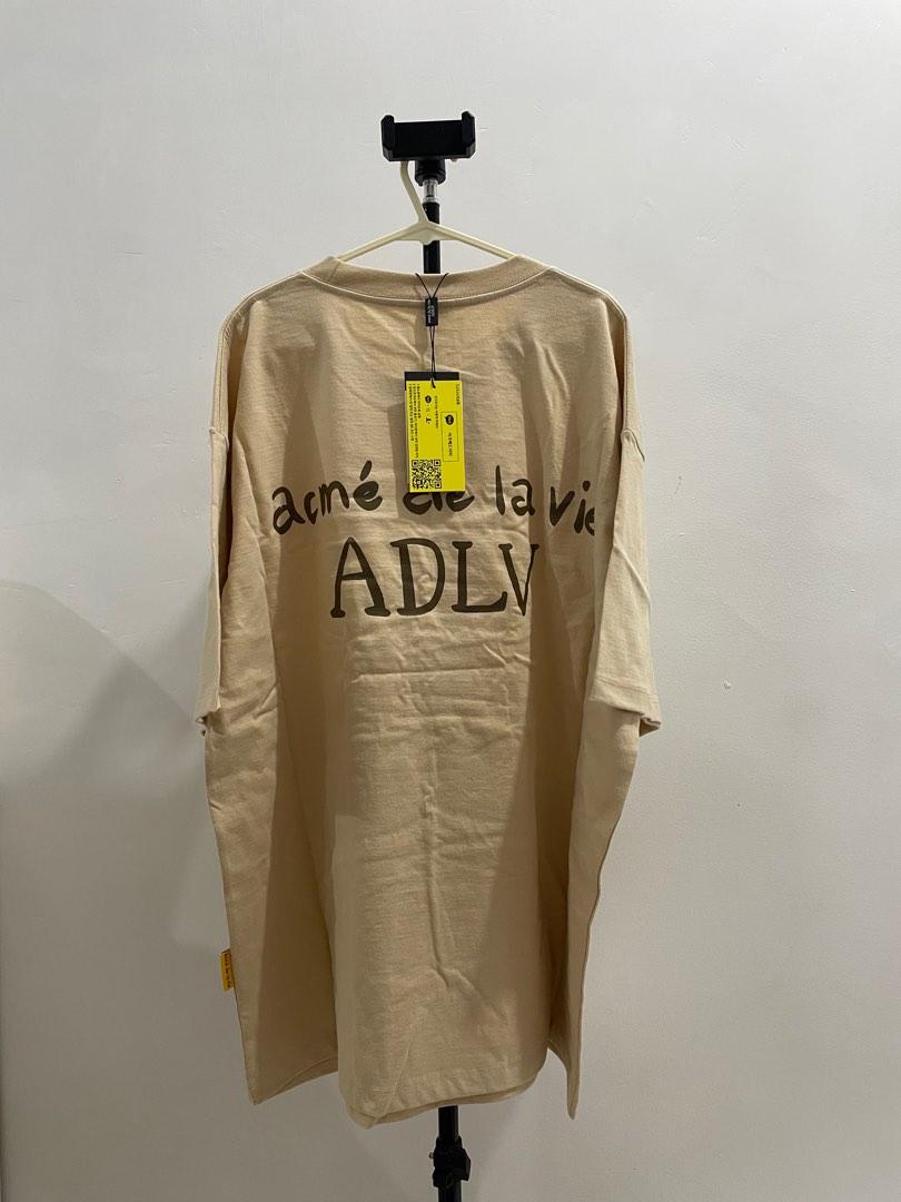 ADLV Logo Beige Tee, Luxury, Apparel on Carousell