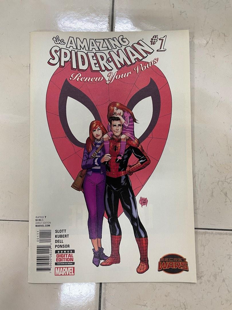 AMAZING SPIDER-MAN RENEW YOUR VOWS 2015 issue 1 ,KUBERT COVER ART ...