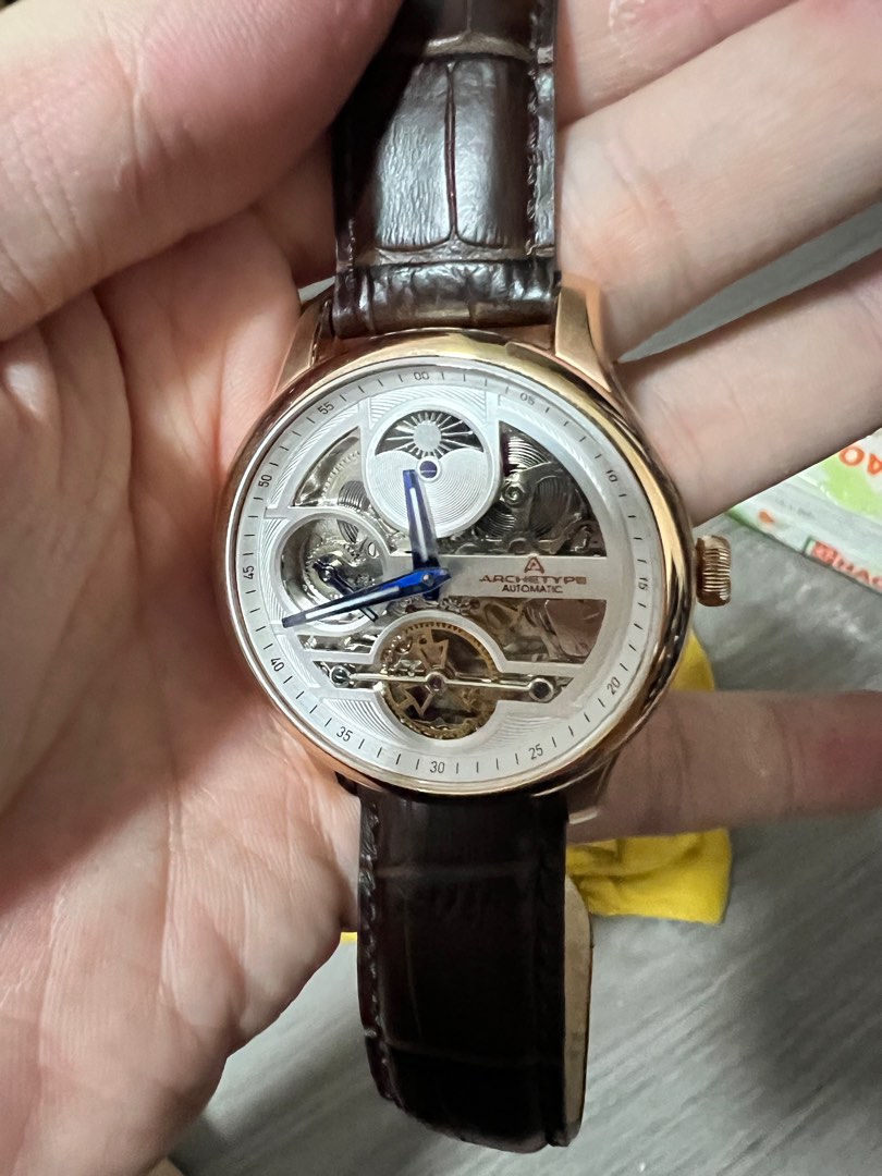 Archetype Archer Automatic Rose Gold watch, Luxury, Watches on Carousell