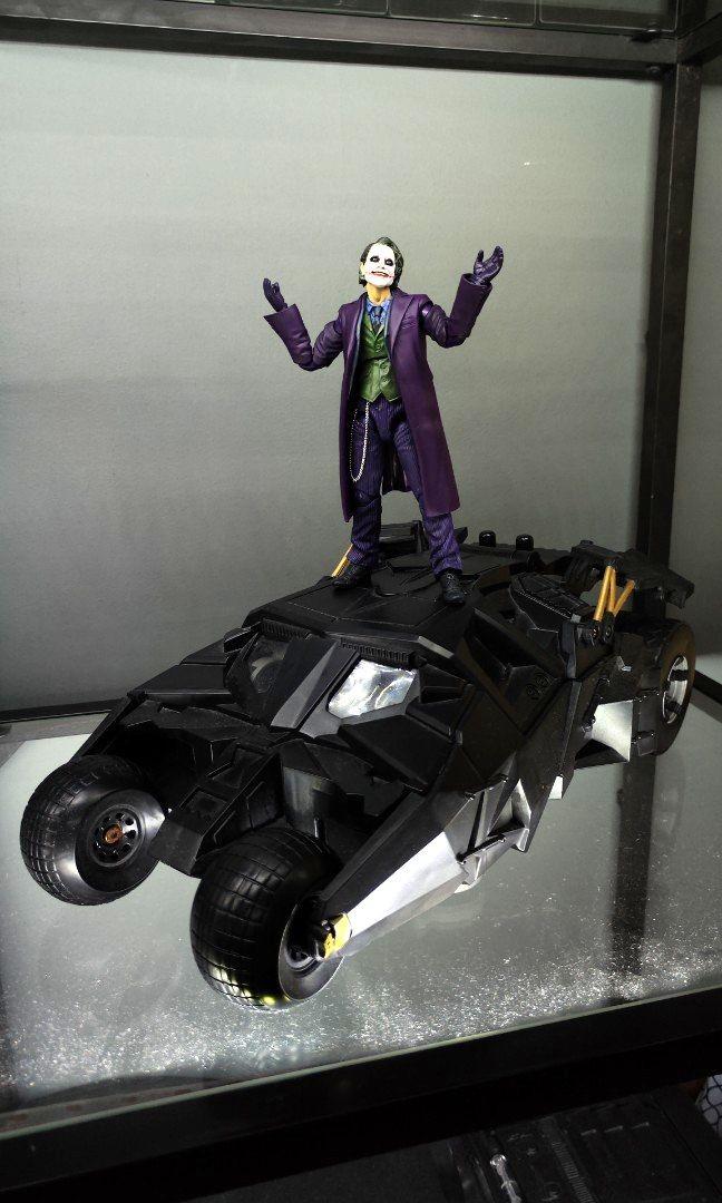 Set of DC Batman dark knight, tumbler batmobile and joker mafex 1/12 DC ...