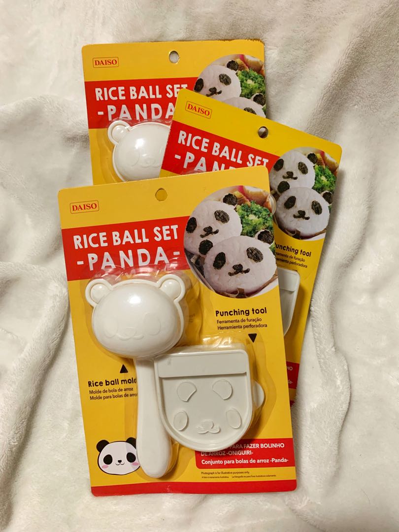 Bento tools - Panda Rice Ball Molder Set, Furniture & Home Living ...