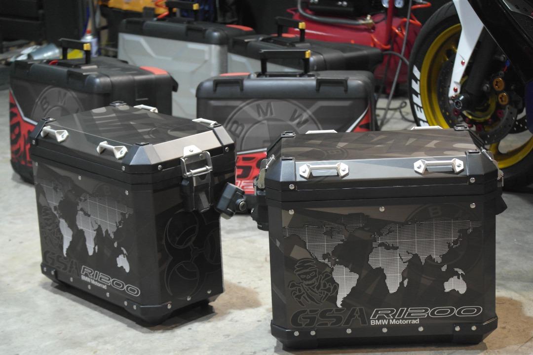 BMW GSA panniers and boxes wrap specialist!, Motorcycles, Motorcycle ...