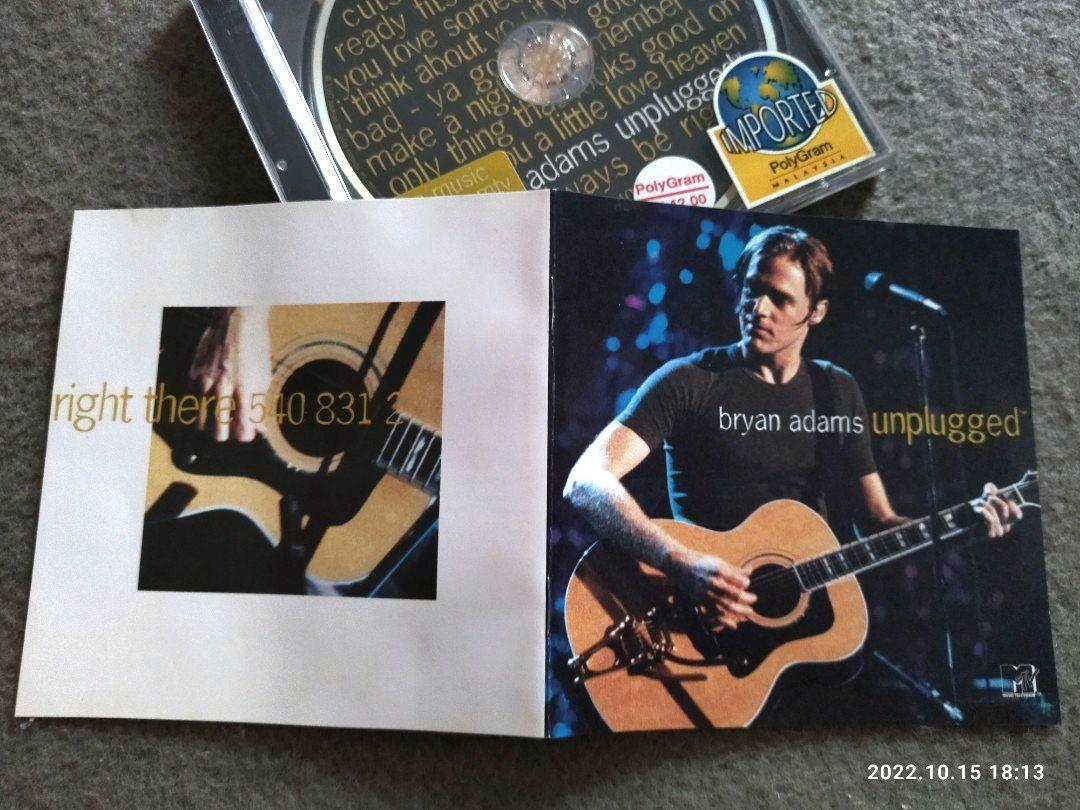 Bryan Adams - Unplugged 1997 (UK Press), Hobbies & Toys, Music & Media, CDs & DVDs on Carousell
