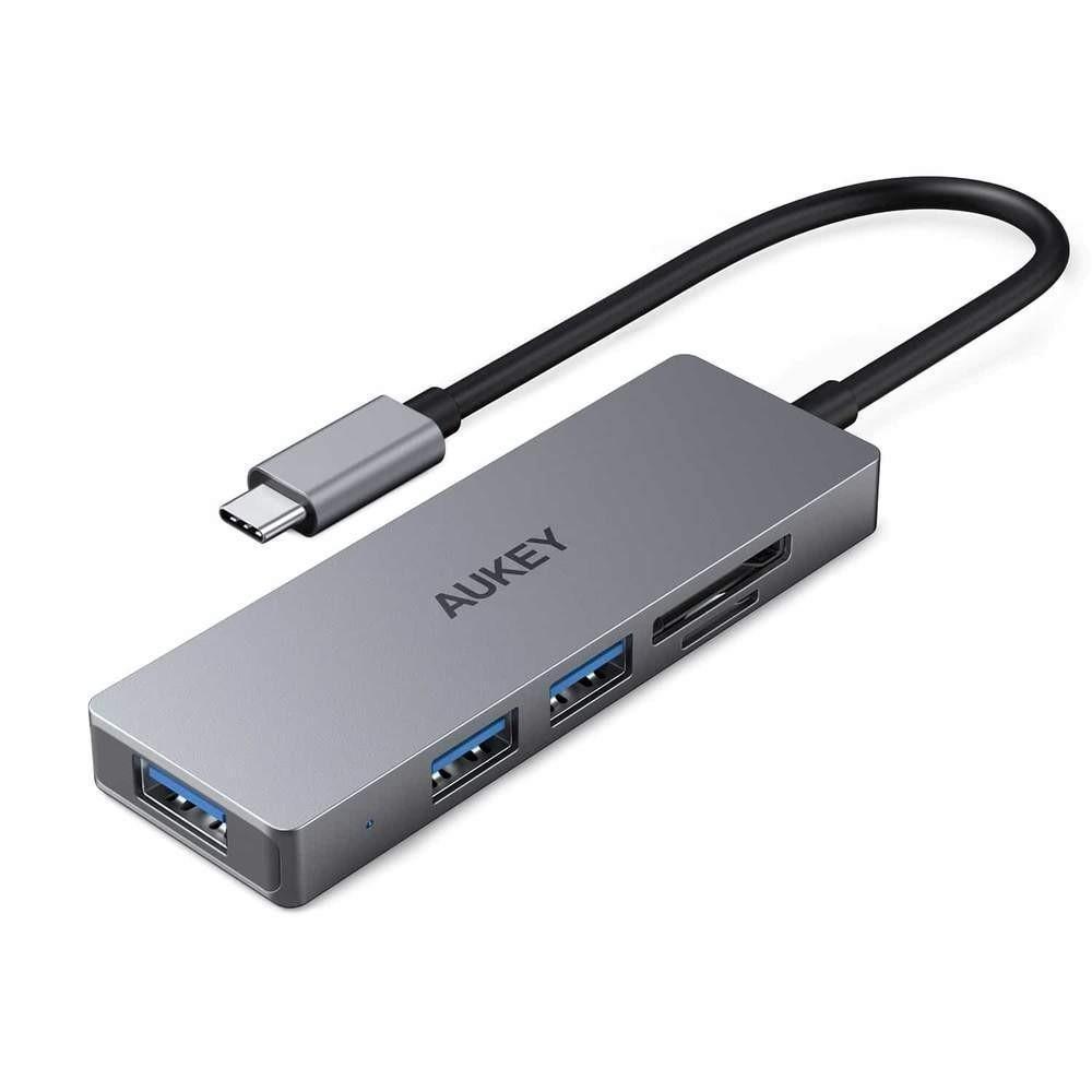 💥💥C2026 CB-C63 USB-C to 3-Port USB 3.0 Gen 1 Aluminum Hub with Card ...