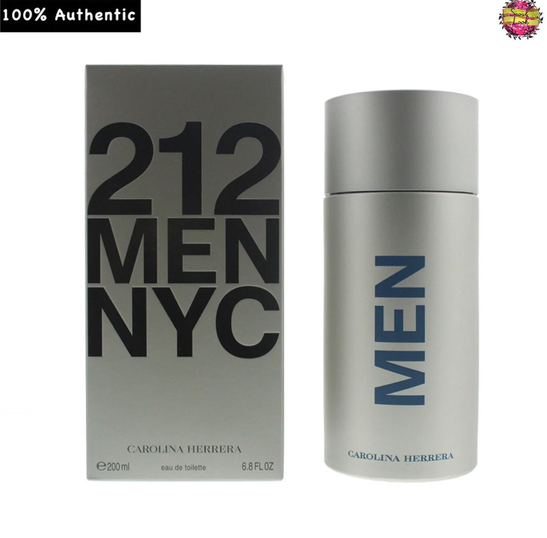 Carolina Herrera 212 Men NYC EDT 200ml for Men [Jumbo Size]‼️, Beauty ...