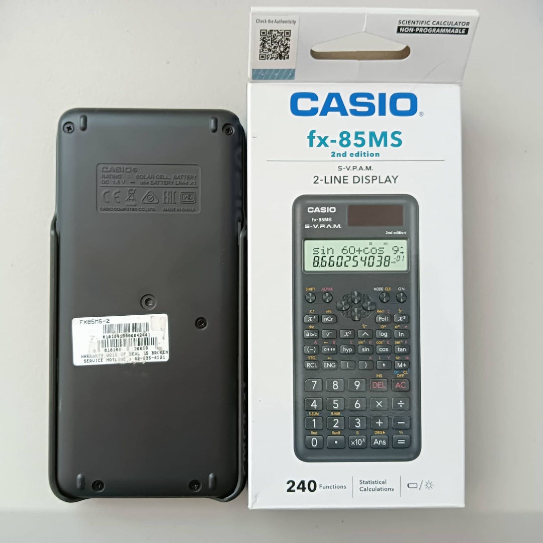 CASIO fx- 85MS (2nd Edition), Hobbies & Toys, Stationary & Craft, Stationery & School Supplies ...