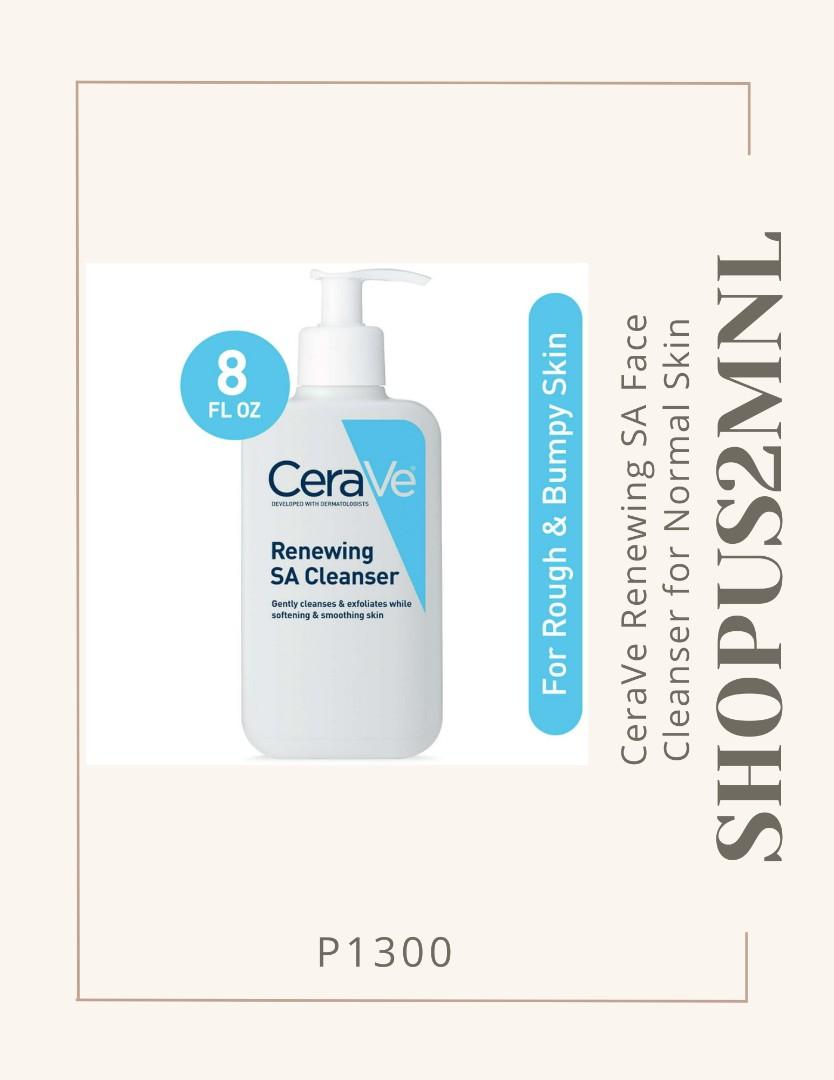 CeraVe Renewing SA Cleanser For Normal Skin, Beauty & Personal Care, Face, Face Care on Carousell