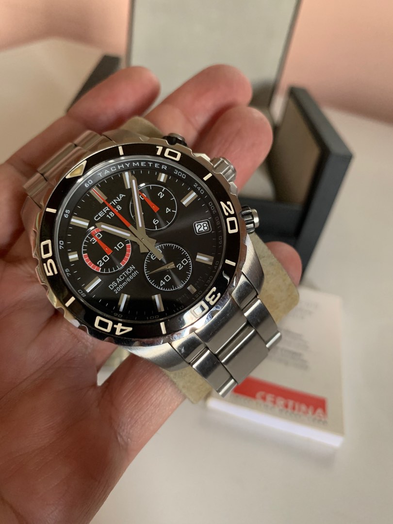 Certina DS Action Chronograph, Men's Fashion, Watches & Accessories ...