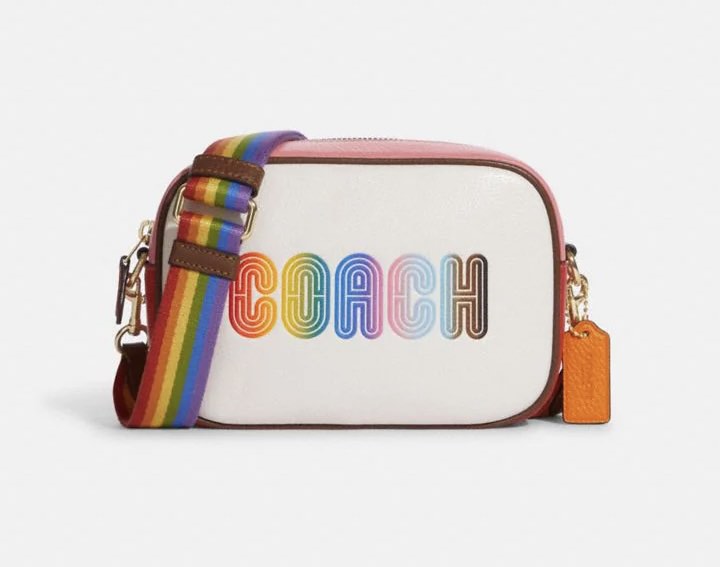 Coach Rainbow Logo Jamie Bag, Women's Fashion, Bags & Wallets, Cross ...
