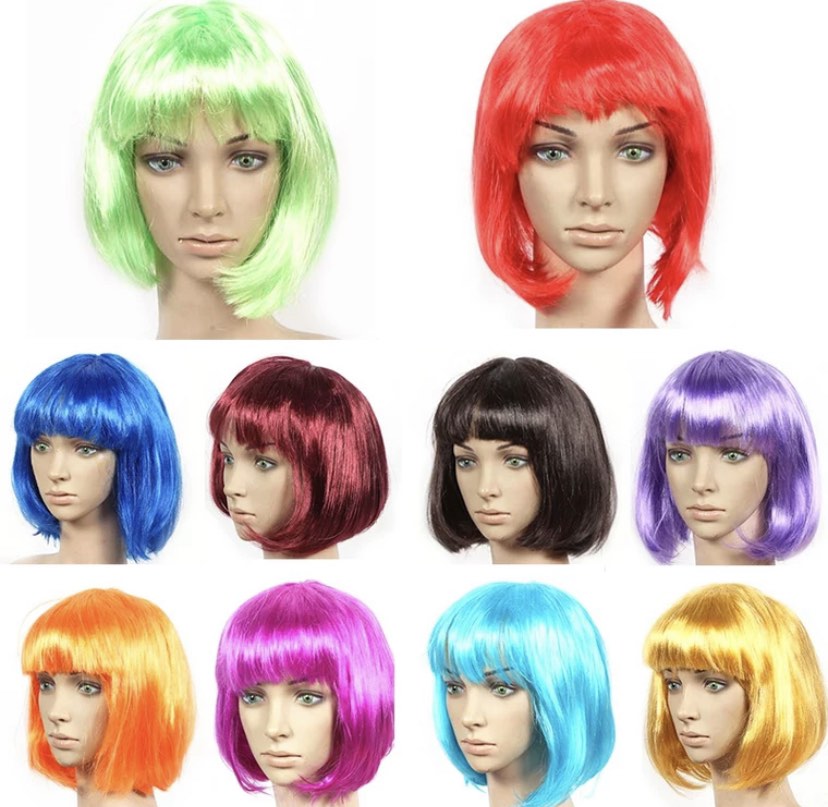 Colour Wig for Cosplay Party, Women's Fashion, Watches & Accessories ...