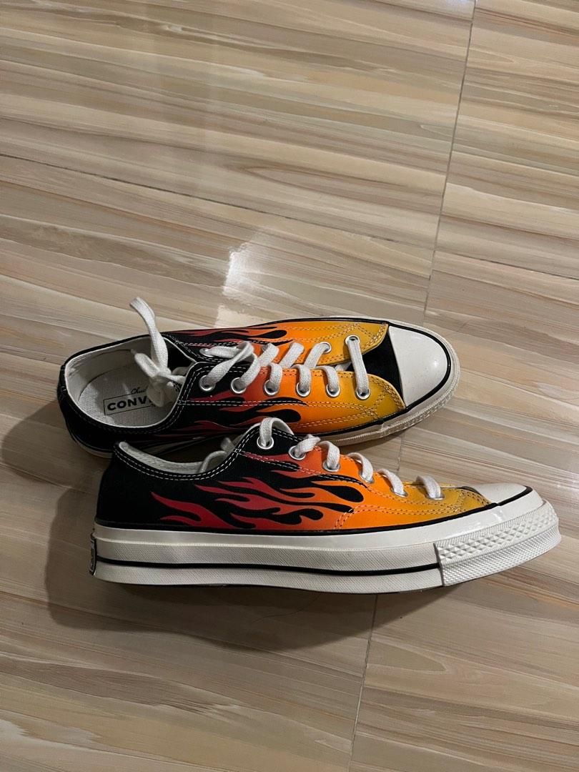 Converse flames, Men's Fashion, Footwear, Sneakers on Carousell