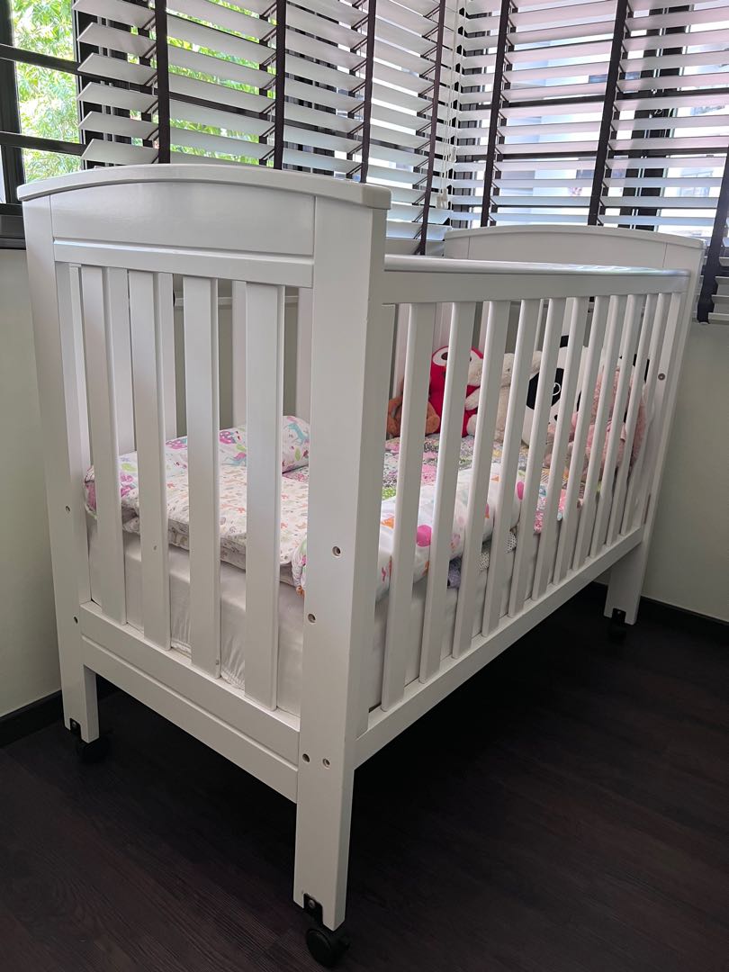 (Cot only) Convertible baby cot, Babies & Kids, Baby Nursery & Kids ...
