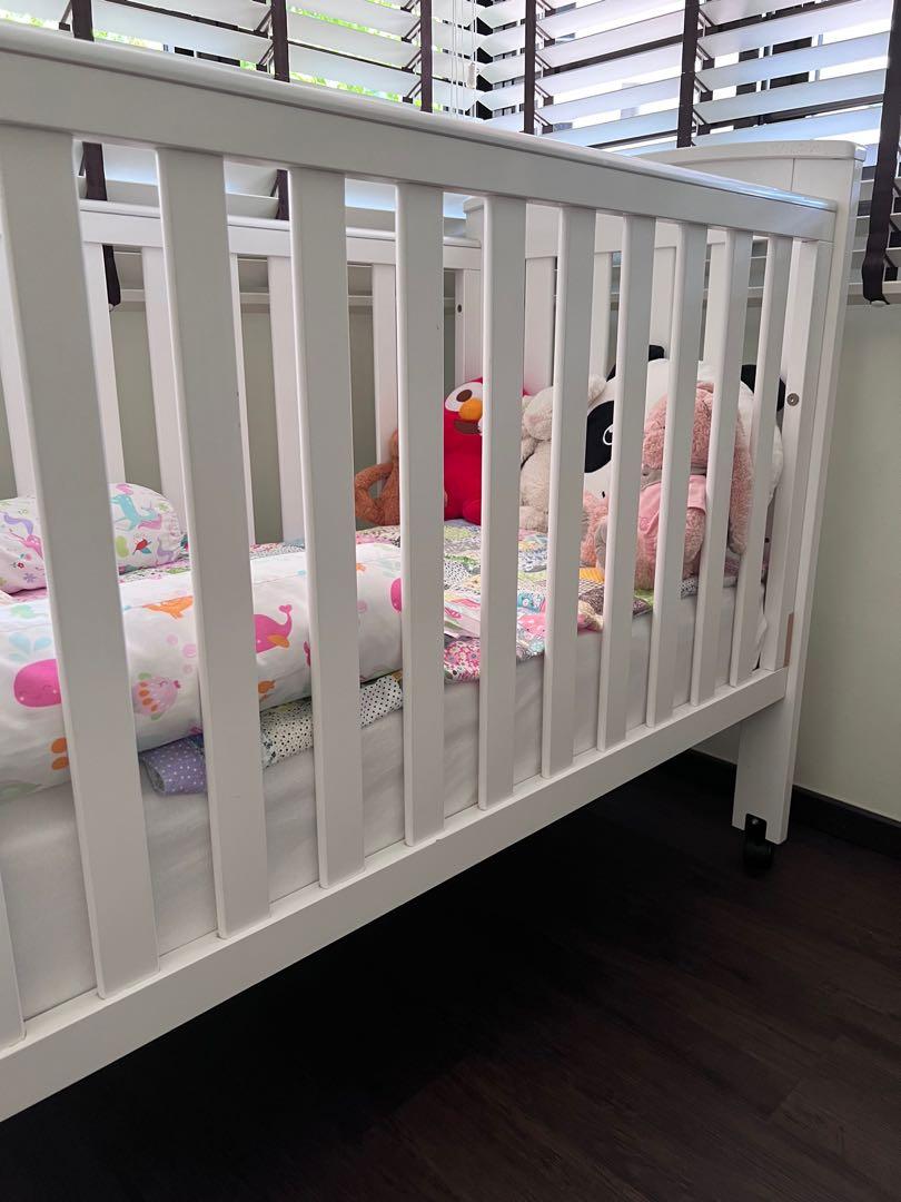 (Cot only) Convertible baby cot, Babies & Kids, Baby Nursery & Kids ...