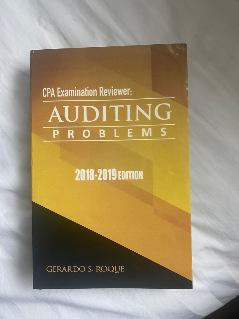 CPA Reviewer: Auditing Problems 2018-2019 Roque, Hobbies & Toys, Books ...