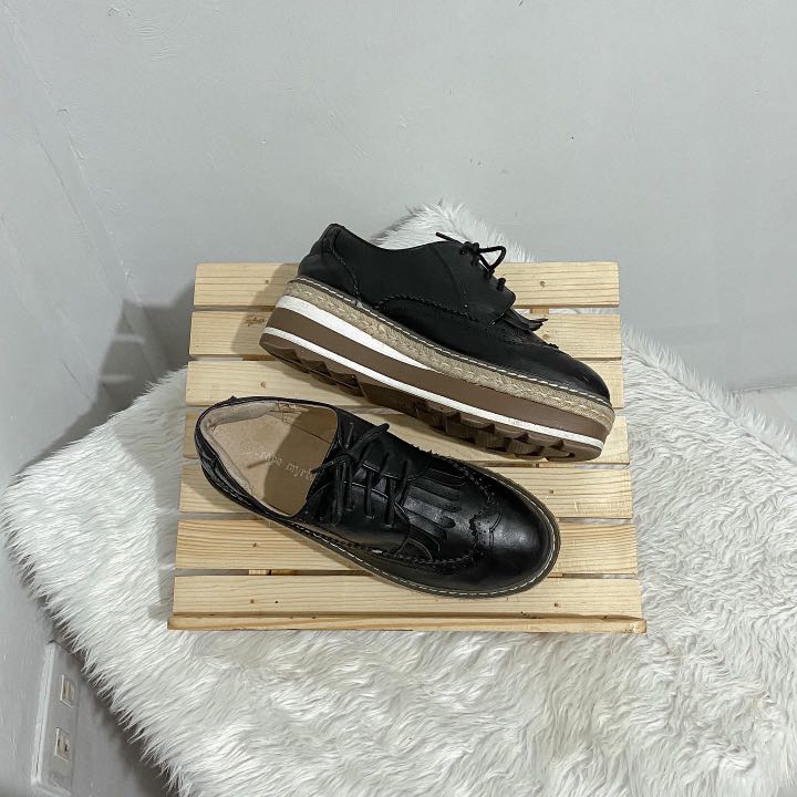 CRAPE MYRTLE Oxford Wing Tip Platform, Women's Fashion, Footwear, Boots ...