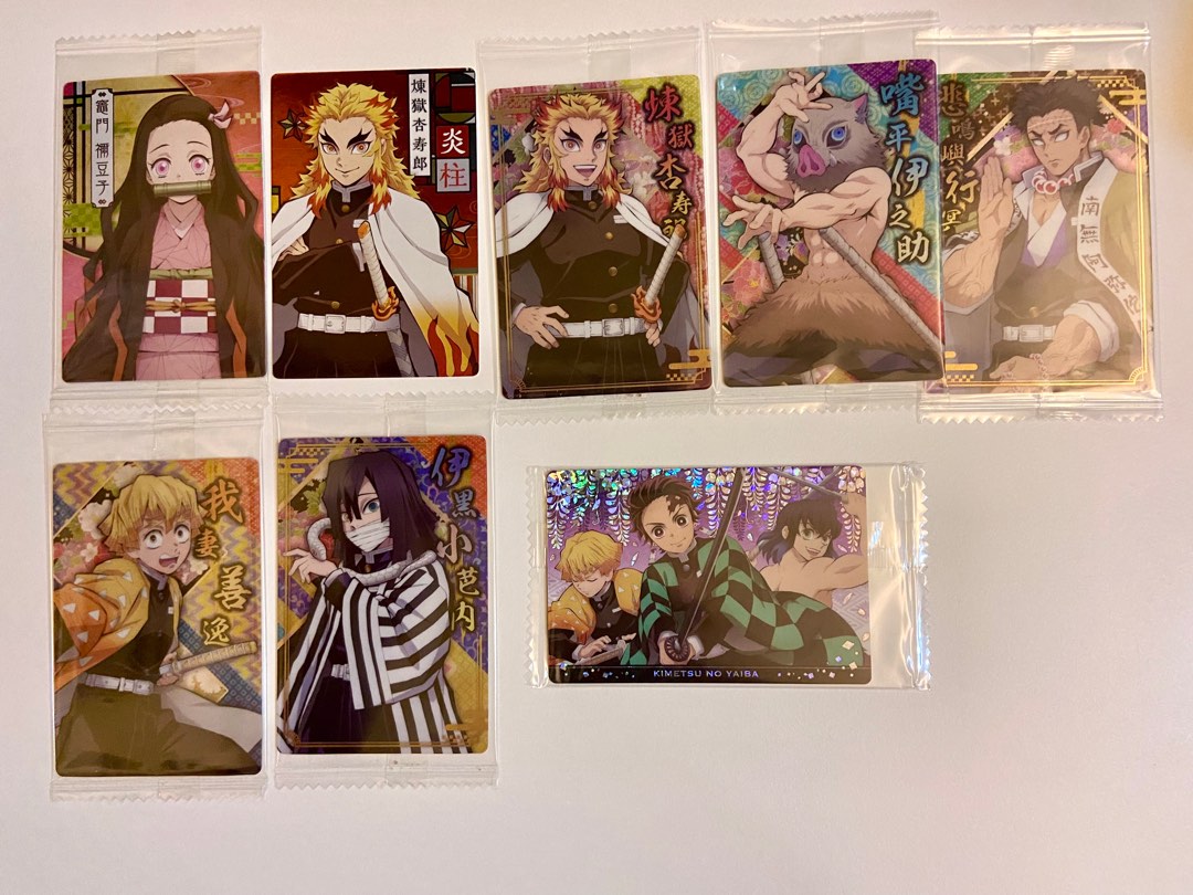 Demon slayer kny wafer cards and stickers, Hobbies & Toys, Memorabilia ...