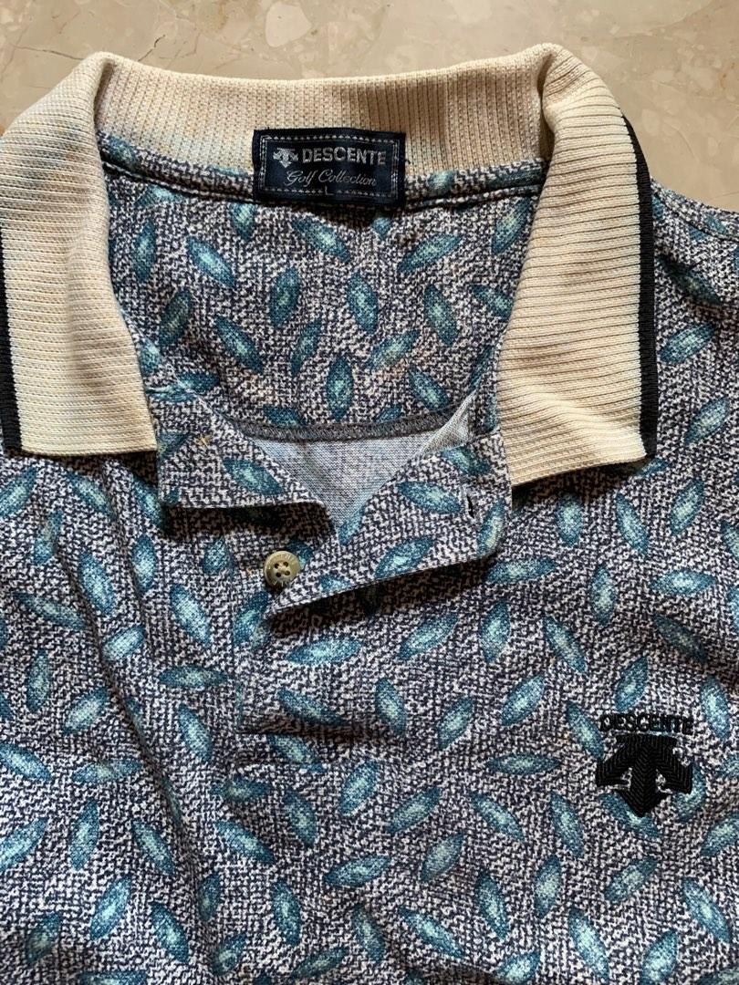 Descente Golf Polo Shirt ( Size more suitable for XL), Men's Fashion, Tops & Sets, Tshirts ...